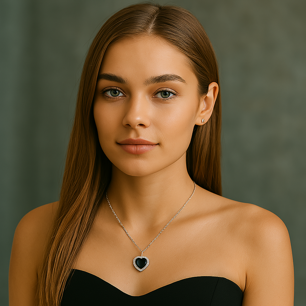 Black Heart Necklace – Isadory