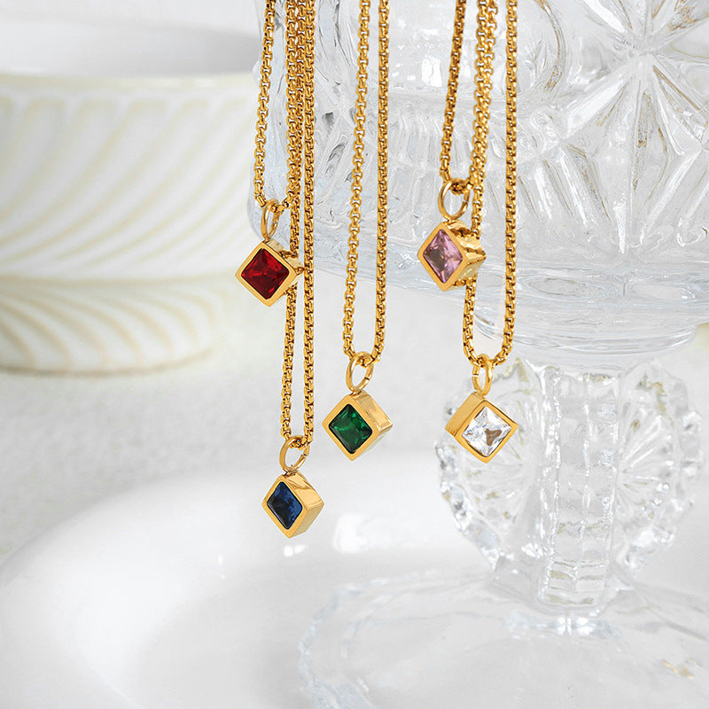 Angular Square Necklace – Isadory